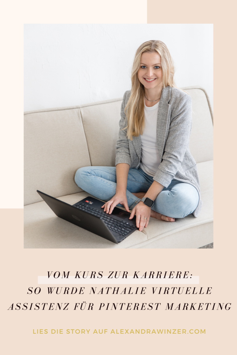 Auf einen VA-Talk mit Nathalie - Virtueller Assistenz für Pinterest
